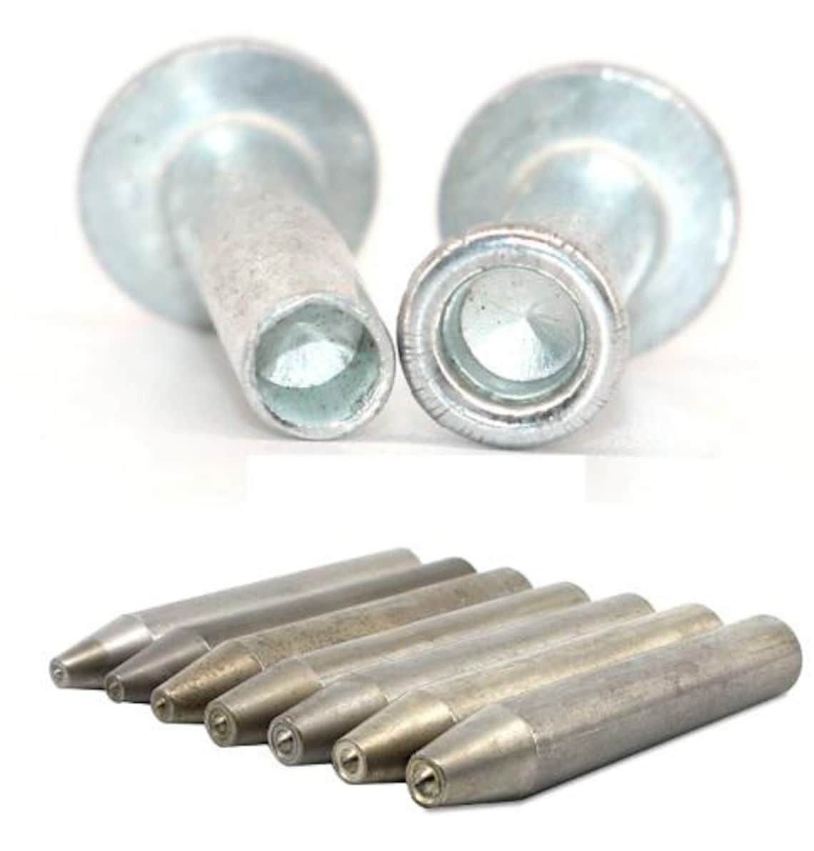 Rivet Curling Punch, Metal, Various Sizes, Flanging Mold, Semi-tubular ...
