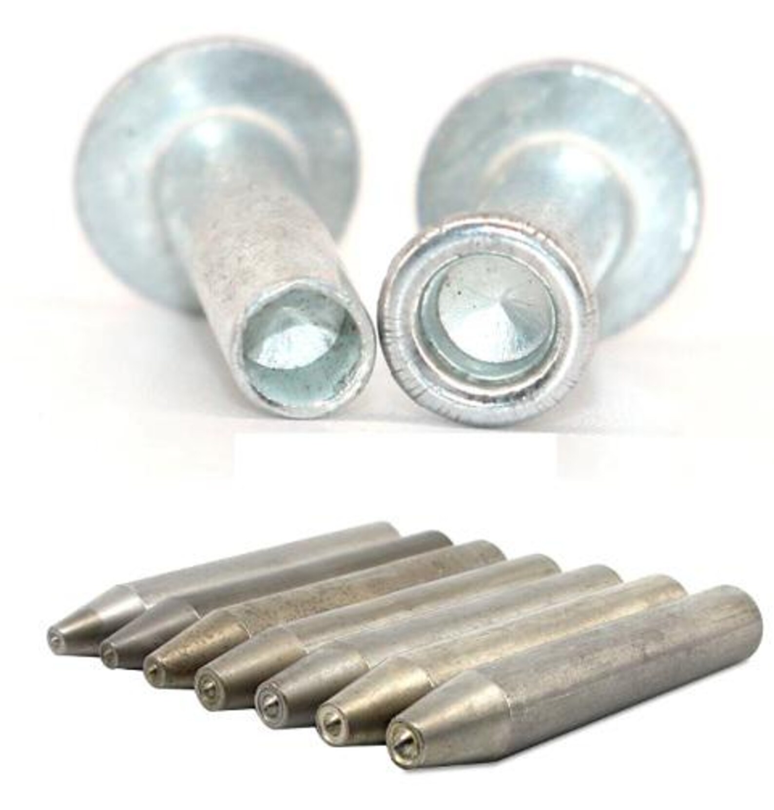 Rivet Curling Punch, Metal, Various Sizes, Flanging Mold, Semi-tubular ...