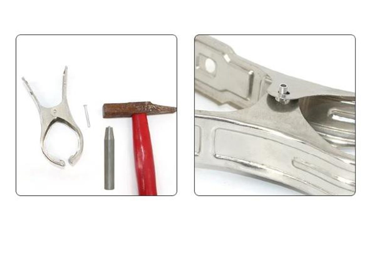 Rivet Curling Punch, Metal, Various Sizes, Flanging Mold, Semi-tubular ...