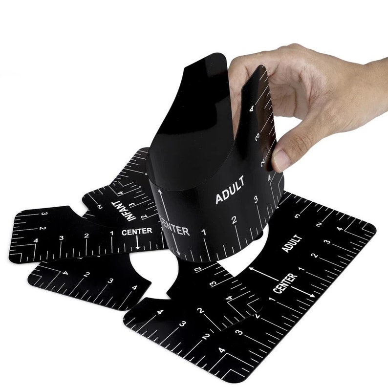 T-shirt Alignment Ruler, Centering Tool, Shirt Placement Graphic Guide ...