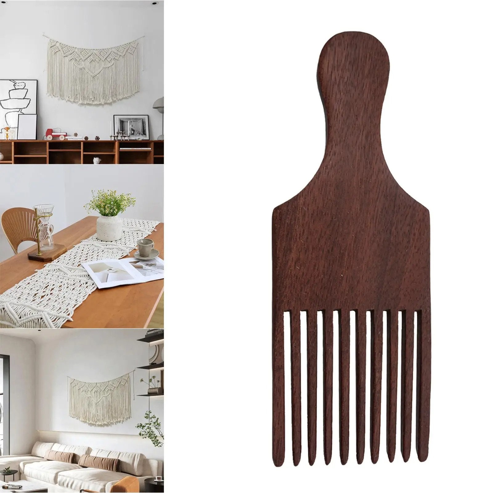 Tapestry Weaving Fork, Wood Loom Comb, Fabric Loom, Weaving Tools ...