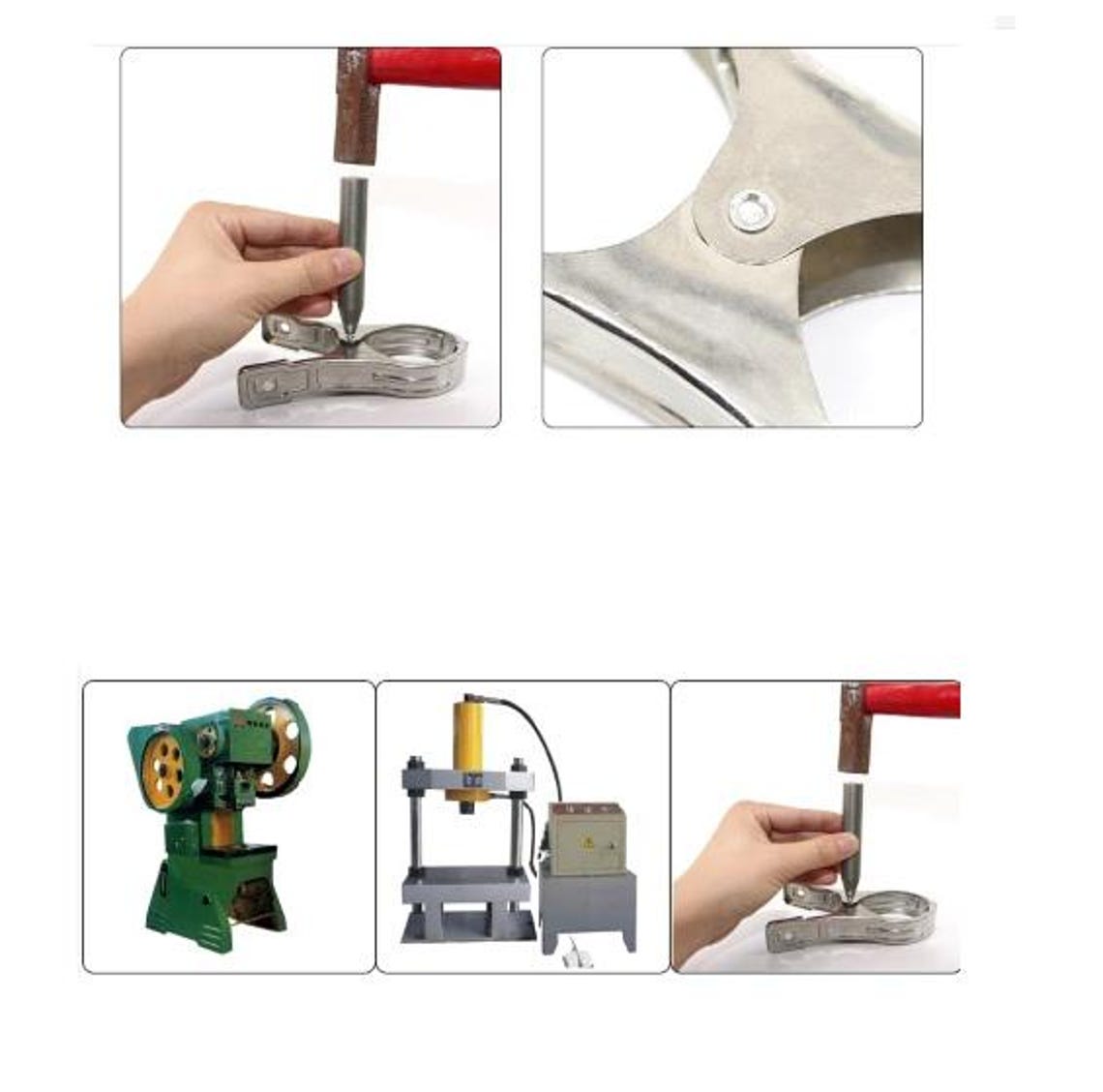 Rivet Curling Punch, Metal, Various Sizes, Flanging Mold, Semi-tubular ...