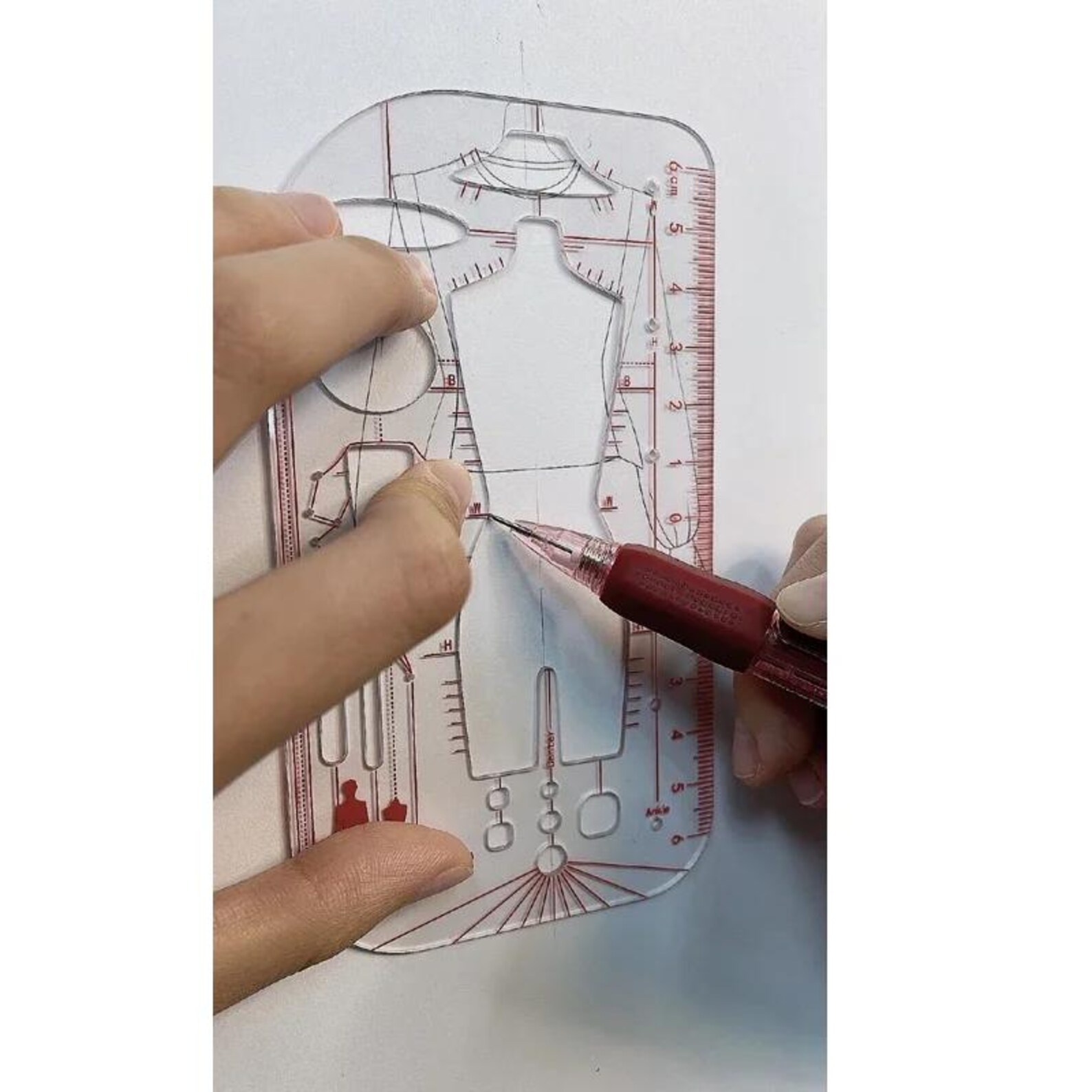 French Curve Template Ruler, Plastic, Sewing Pattern Design Tool ...