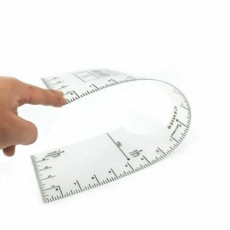 T-shirt Alignment Ruler, Centering Tool, Shirt Placement Graphic Guide ...