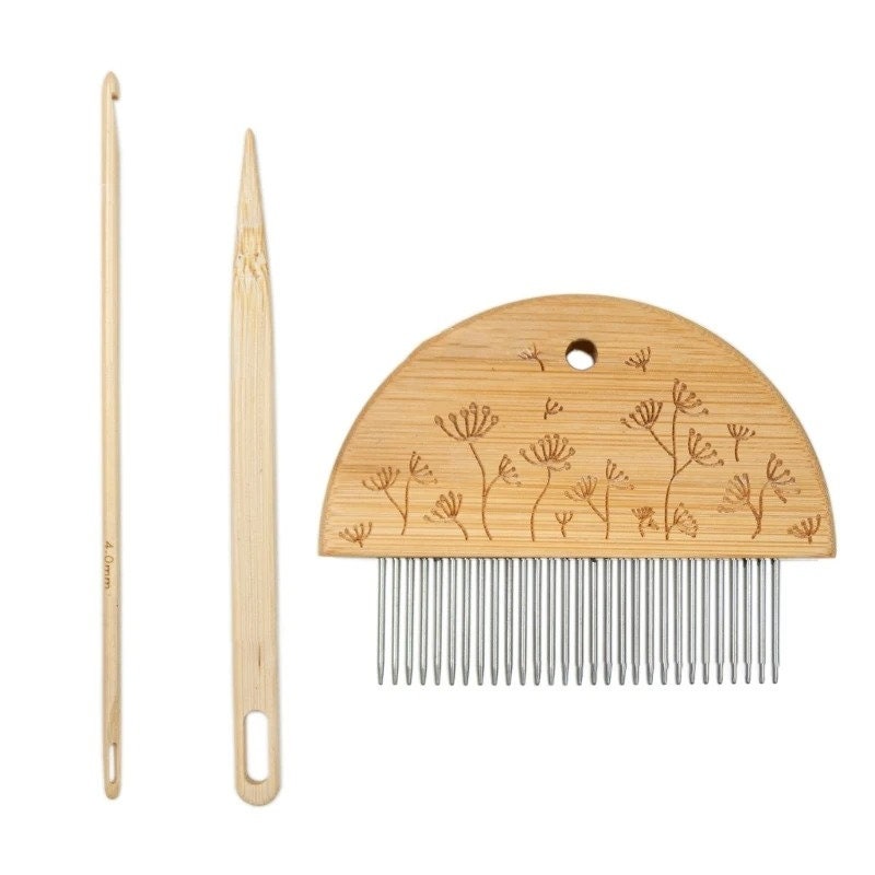 Weaving Comb Set, Hair Braiding Tools, Hand Looms Stick, Wooden ...