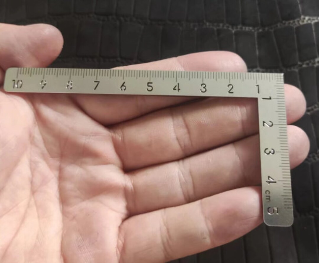 Leathercraft Ruler, Metal, L-shaped Angle Square Measuring Tools ...