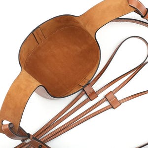 Microfiber Leather Bag Bottom Base Handle Set, Hollow Drawstring Design ...