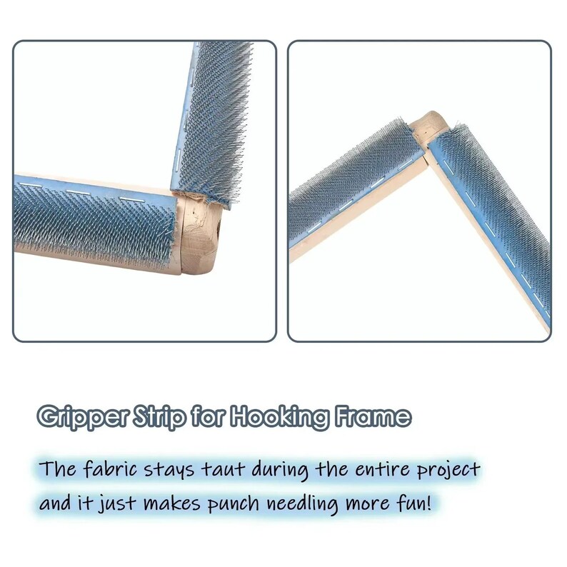 Tufting Frame Gripper Strip, Stainless Steel, Rugs Hooking Tool, Fabric ...