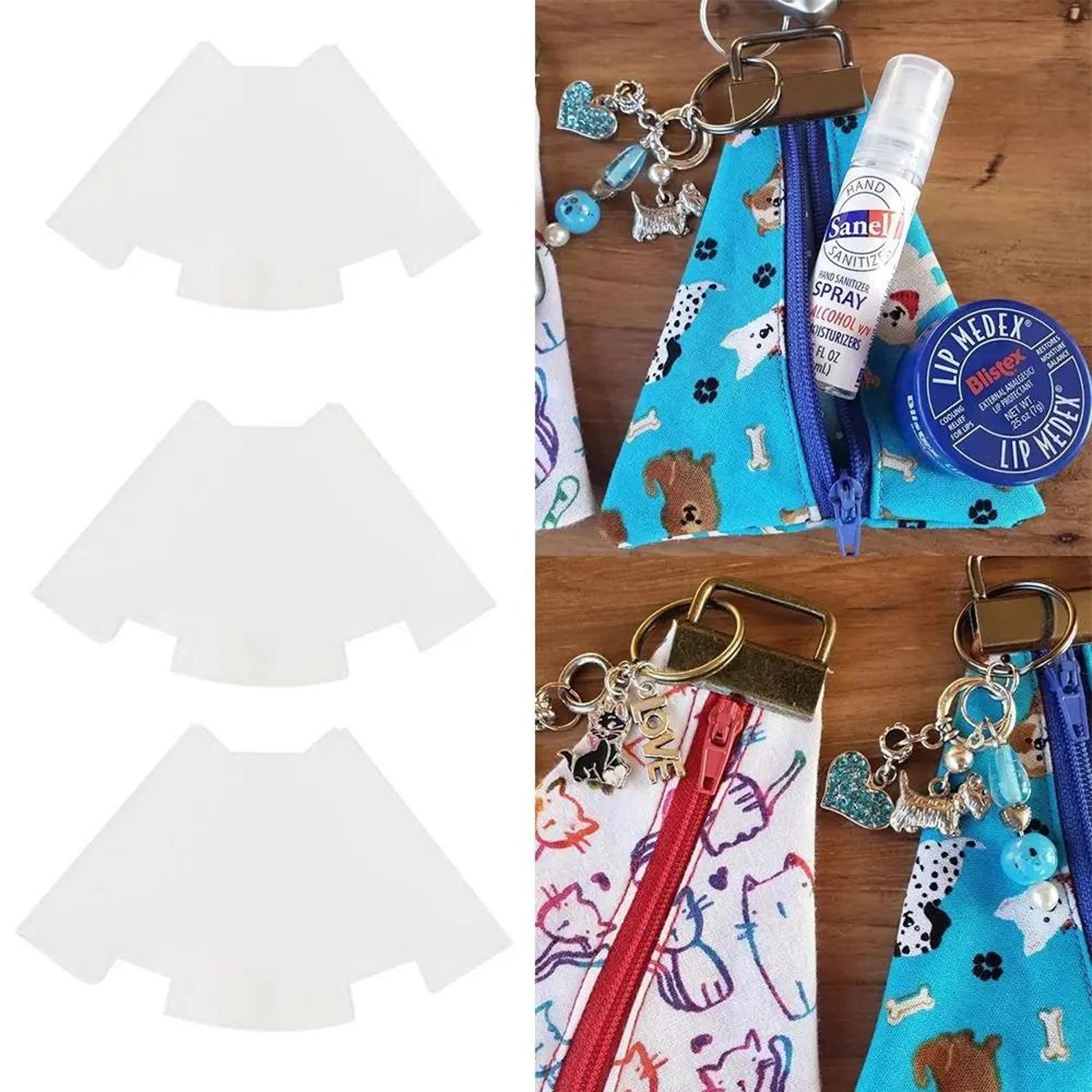 Key Pouch Templates, Transparent Acrylic, Various Sizes, Quilting Tools ...