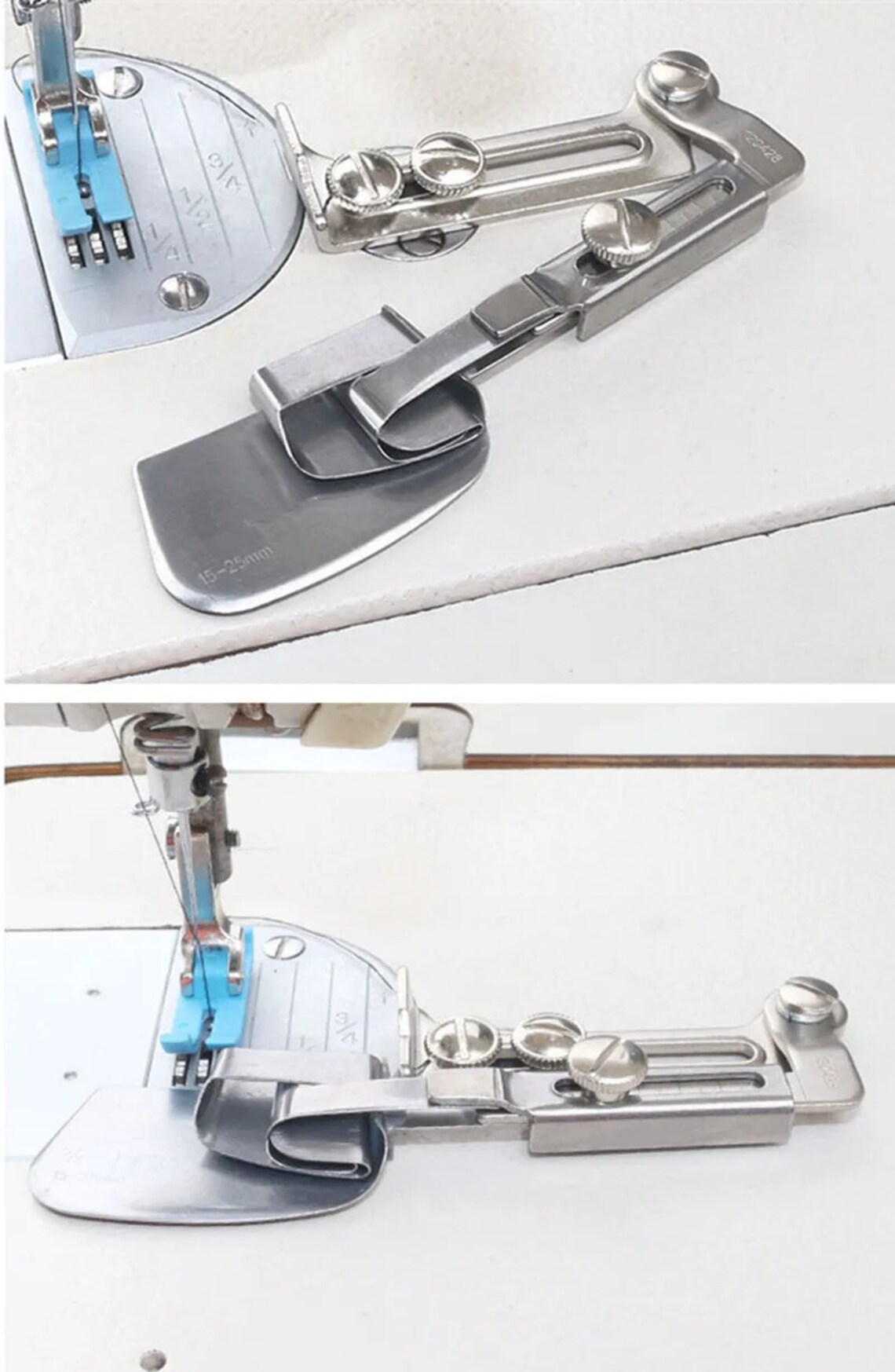 Sewing Machine Parts, Steel, Adjustable Hemming Roller, Presser Foot ...