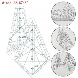 Quilting Ruler, Transparent Acrylic, Squedge Patchwork Template, DIY ...