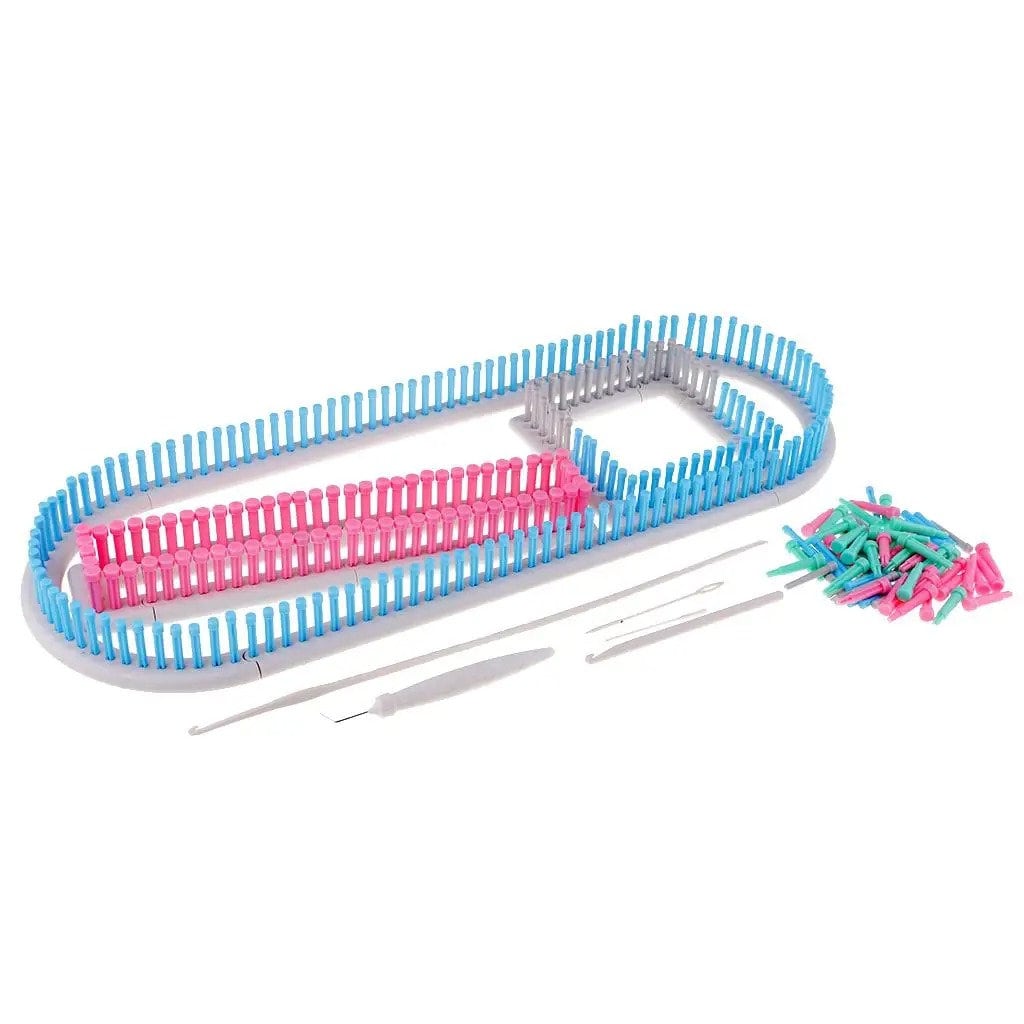 Knitting Loom Set, Long Quick Knit Board Combo, Weave Loom Craft Yarn ...