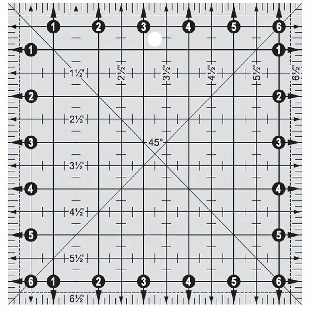 Quilting Ruler, Transparent Plastic, Square Templates, Creative Grids ...