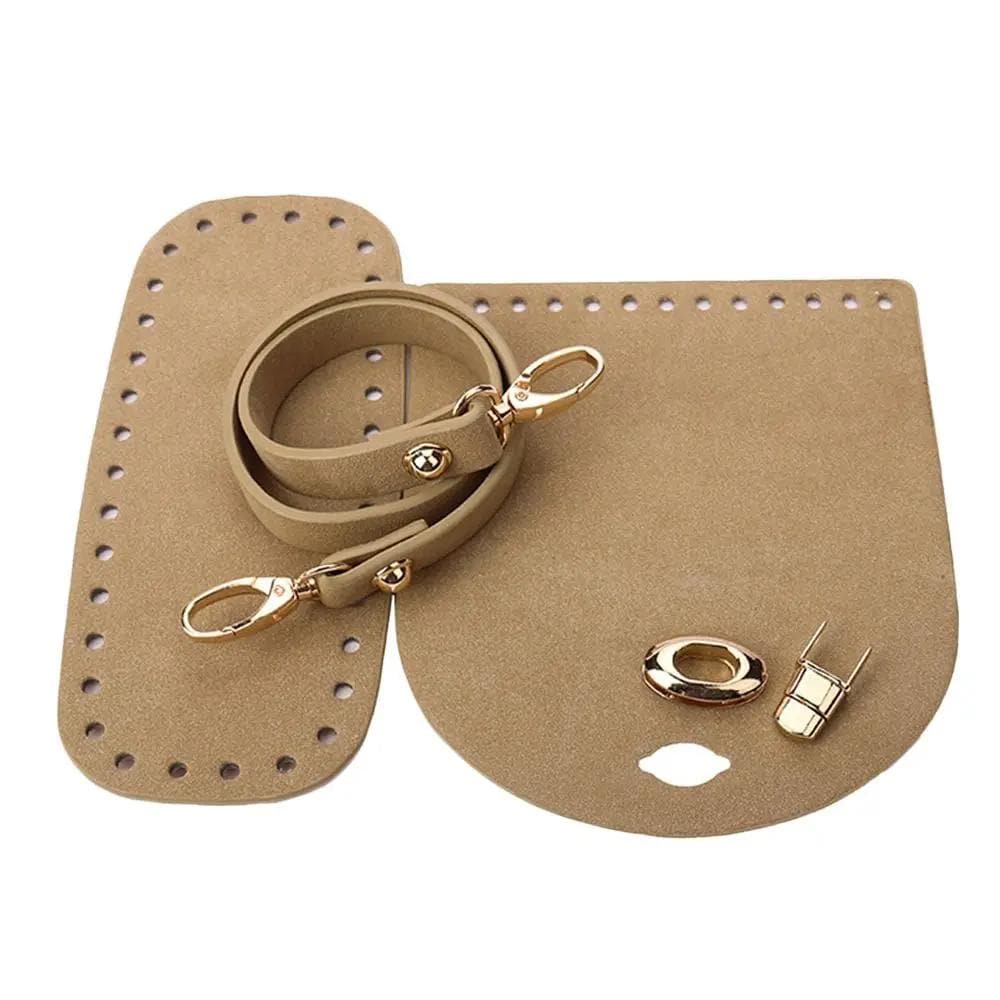 3pcs Crochet Bag Base Strap Set, Faux Leather, Various Color Option ...