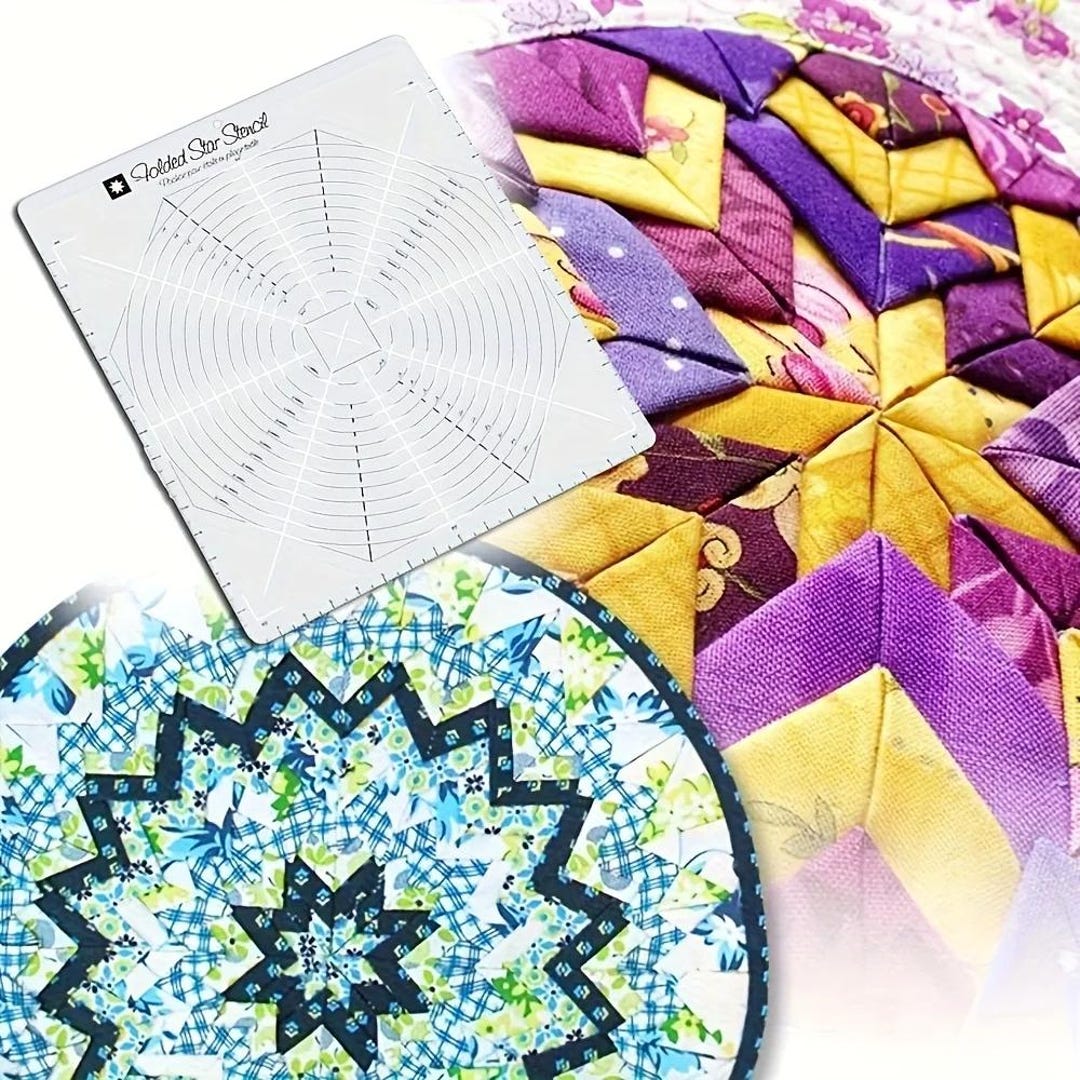 Plantilla de acolchado, plástico acrílico reutilizable, varios tamaños, plantilla multiforma de ...