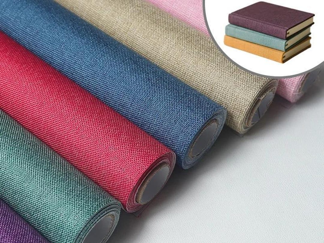 Paper Backed Book Cover, Linen Fabric, Various Colors, Bookbinding ...