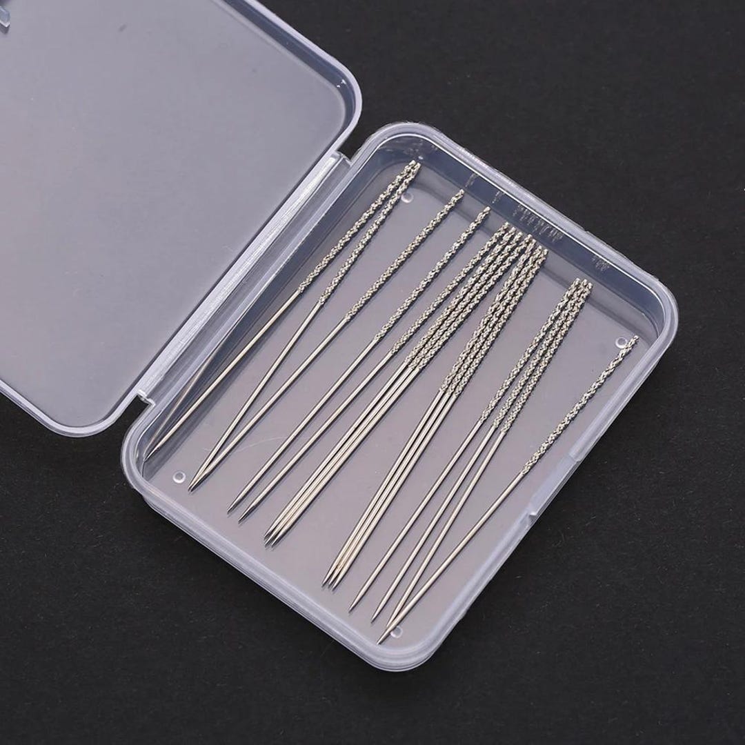 Snag Repair Needle Set, 15pcs, Metal, Textile Fabric Burr Fixing ...