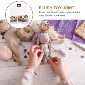 Toy Joints Connector, 1 Box, Wooden, Dolls Animal Cotter Pin for ...
