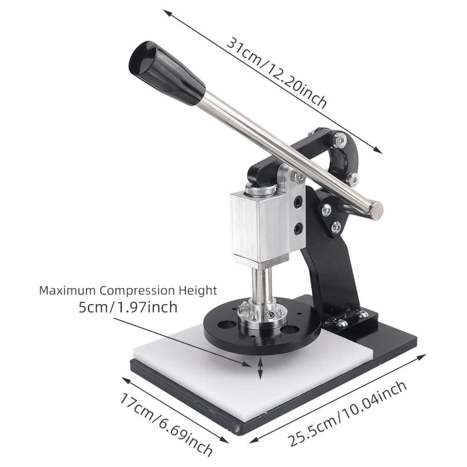 Manual Leather Cutting Embossing Machine, Steel Frame, Leathercraft ...