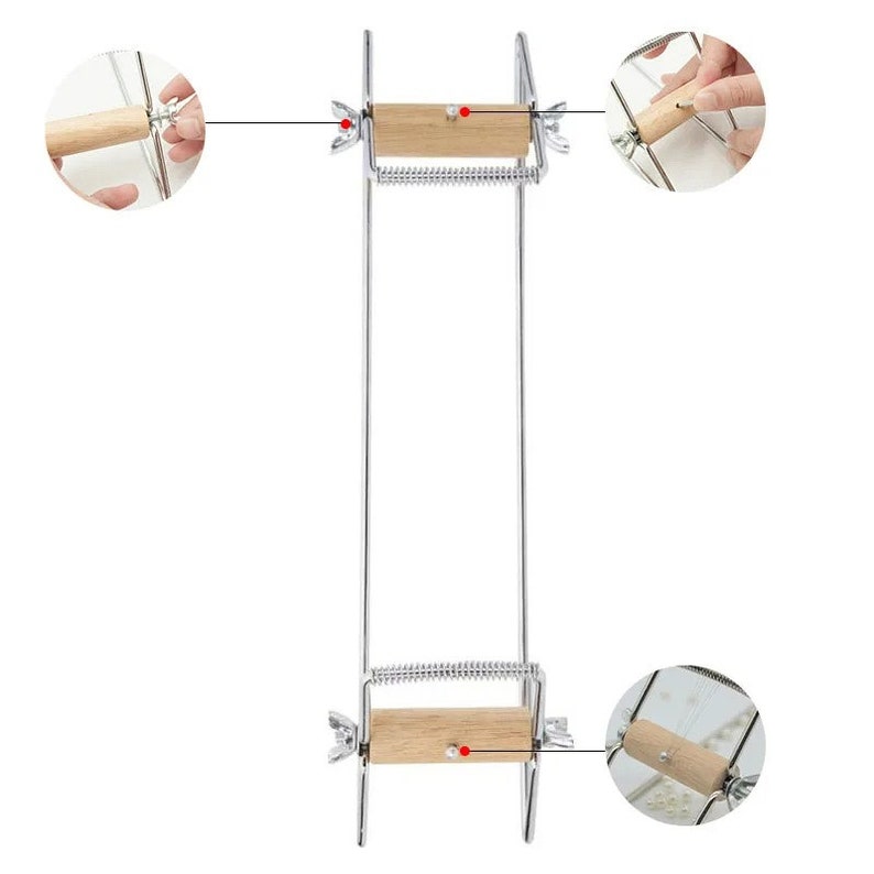 Wood Weaving Beading Loom Kit for Jewelry, Bracelets, Necklaces, DIY ...