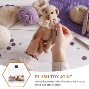 Toy Joints Connector, 1 Box, Wooden, Dolls Animal Cotter Pin for ...