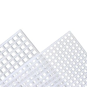Plastic Canvas Sheet, Small/large Grids, Mixture Textile, White/black ...