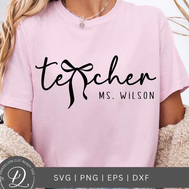 Wall Decal Teacher Name - Etsy