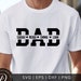 Dad Split Name Frame Svg, Dad Svg Cut File, Dad Monogram SVG, Father's ...