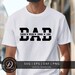 Dad Split Name Frame Svg, Dad Svg Cut File, Dad Monogram SVG, Father's ...