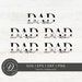 Dad SVG, Father's Day Gift SVG, Dad Split Name Frame Svg, Dad Cut File ...