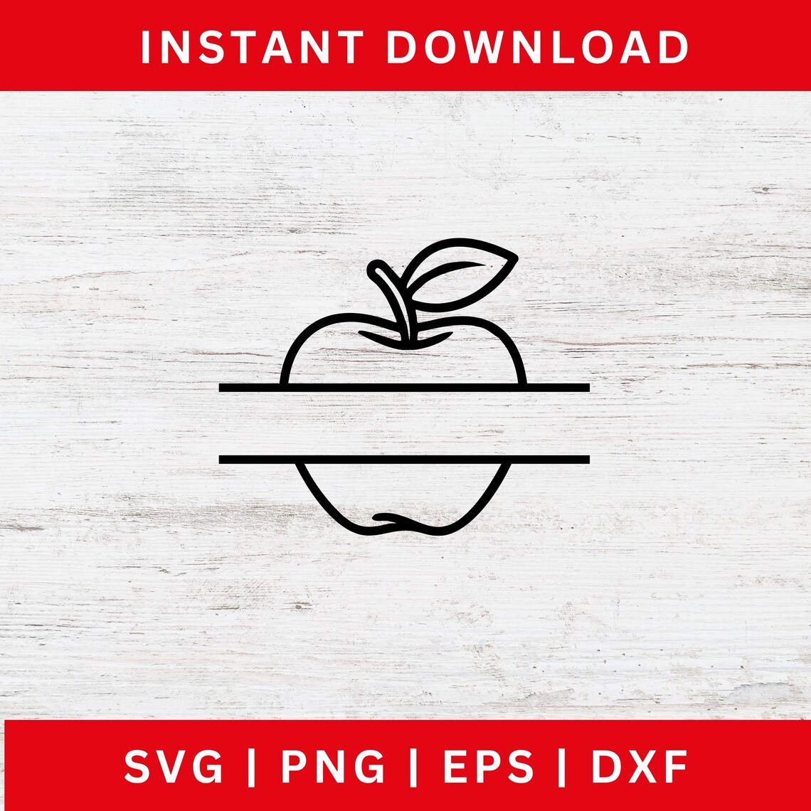 Apple SVG, School Clipart, Teacher Name Frame Cut File, Apple Monogram ...