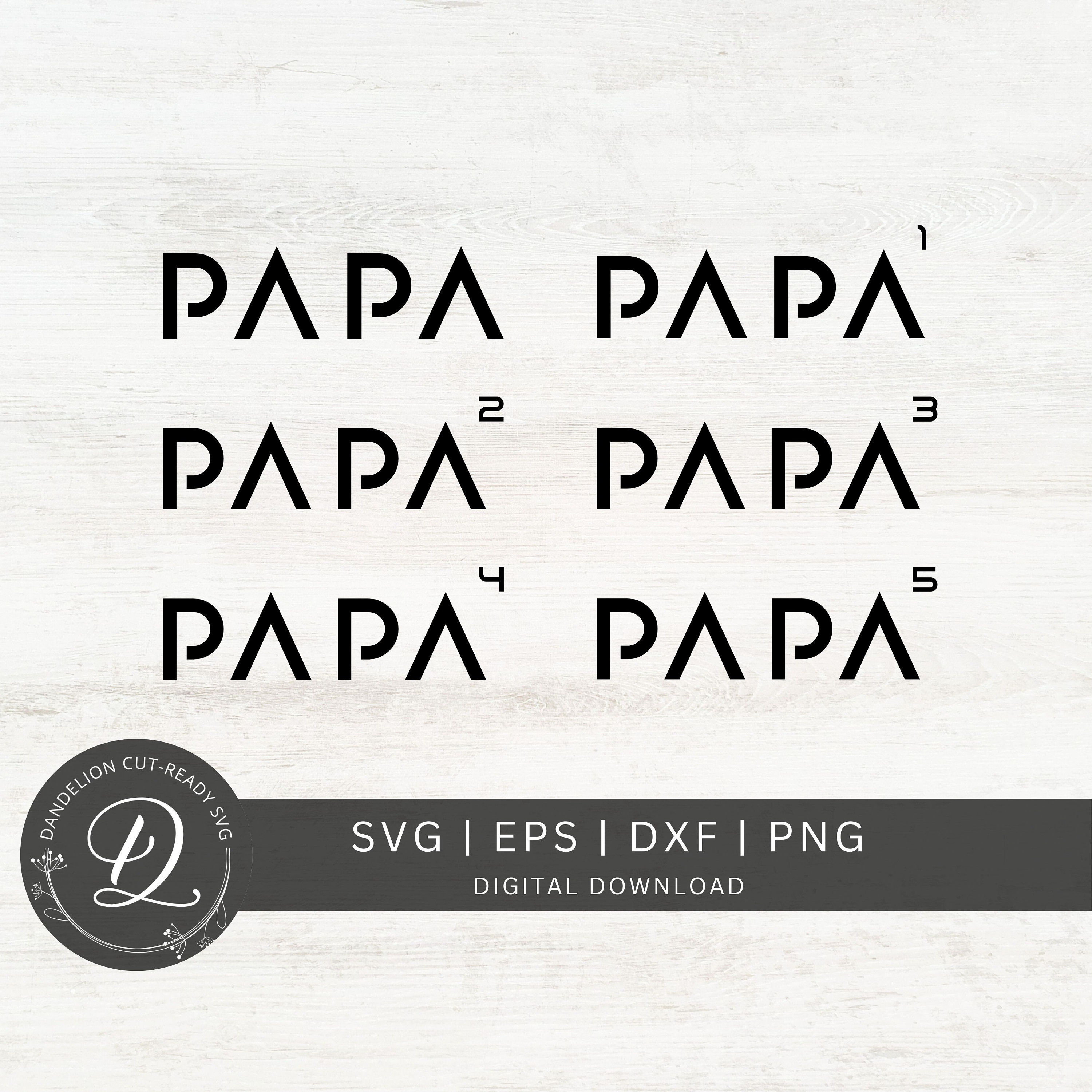 Papa SVG Bundle, Father's Day SVG, Papa Svg Cut File, Papa Shirt Svg ...