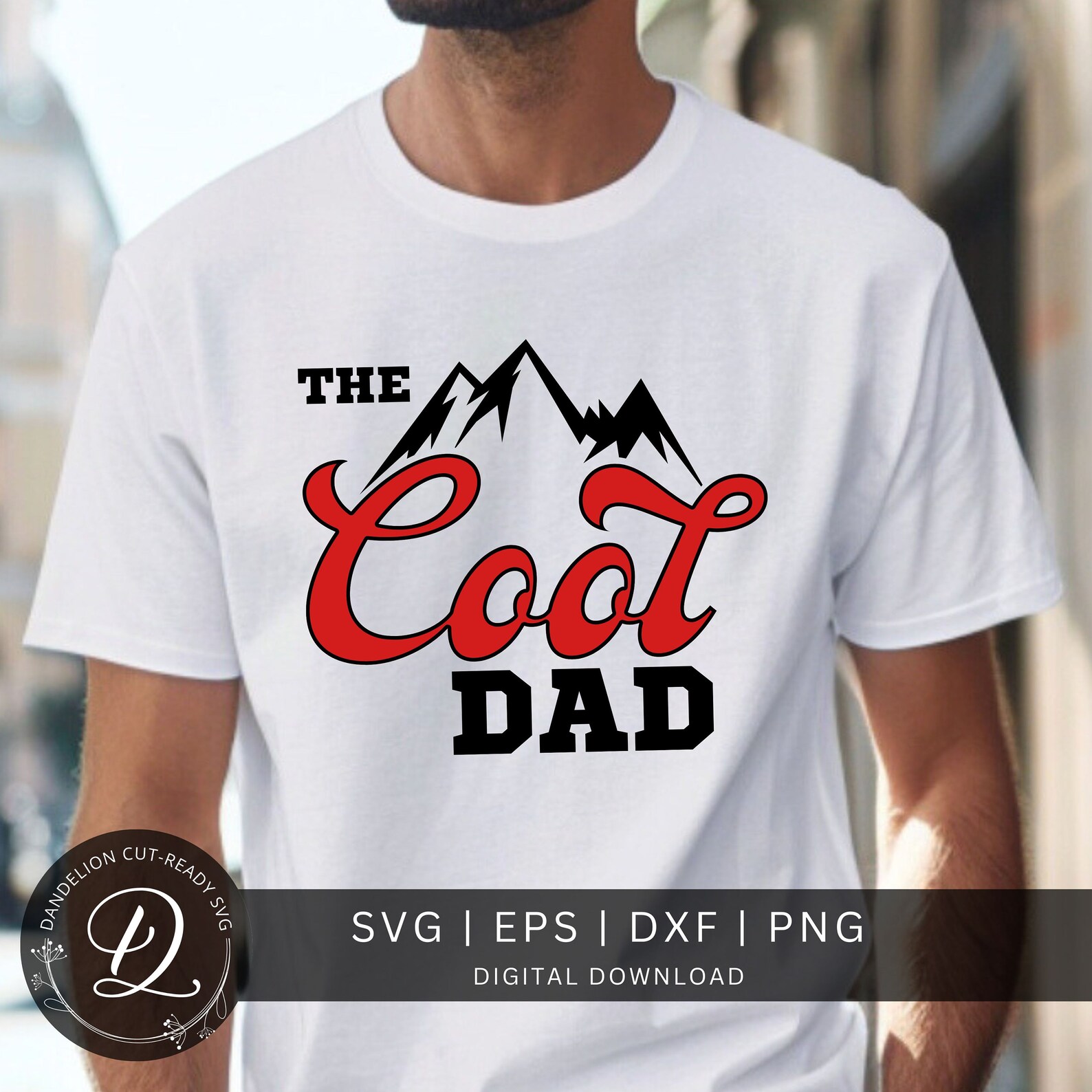 The Cool Dad SVG, Father's Day Gift SVG, Dad Cut File, Dad Shirt Svg ...