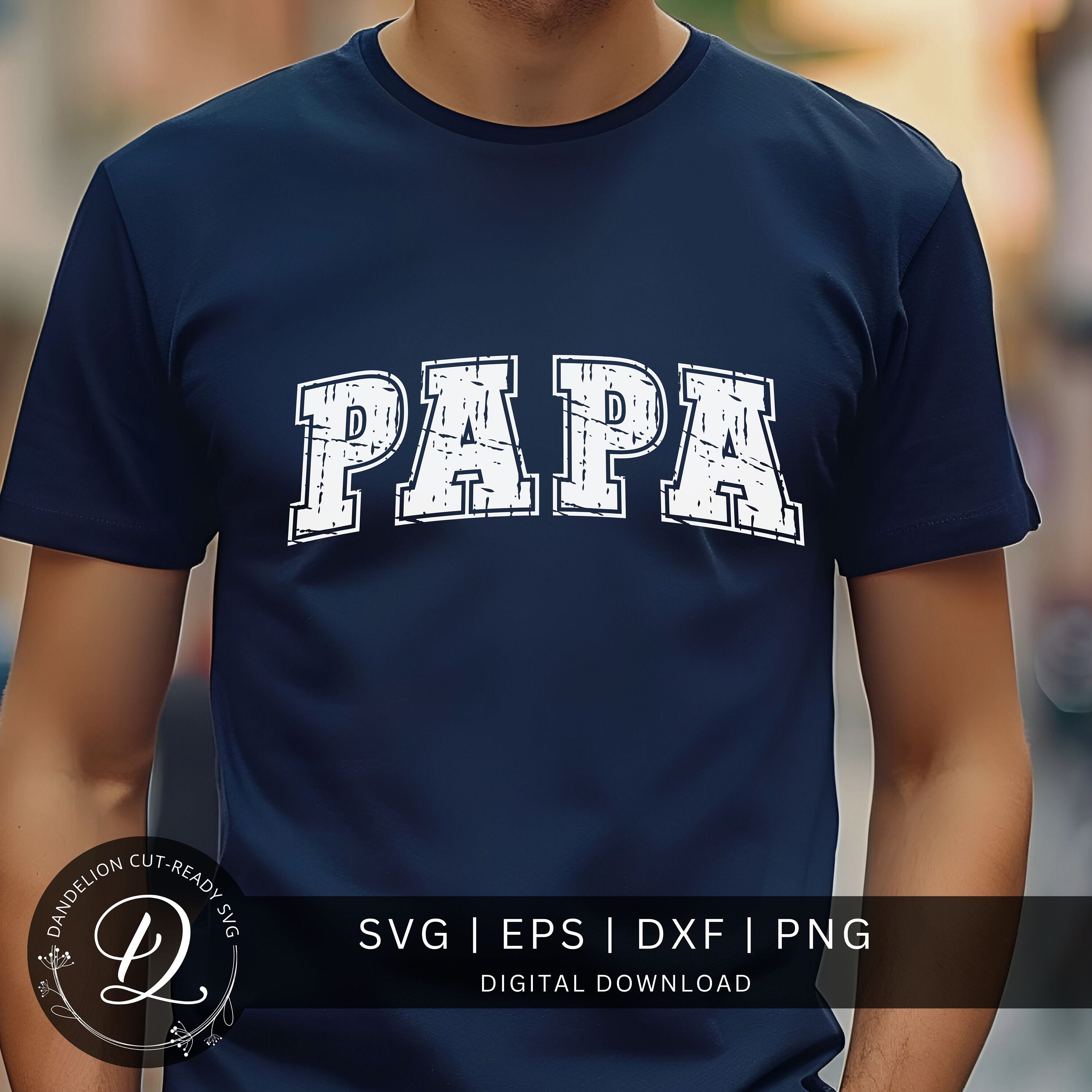 Papa Arched SVG, Father's Day SVG, Dad Svg Cut File, Papa Grunge PNG ...