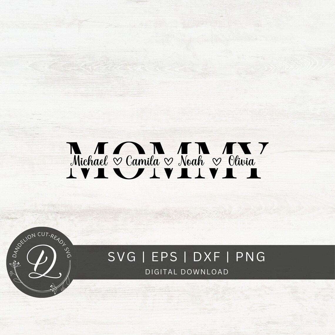Mom SVG, Mother's Day Gift SVG, Mommy Split Name Frame Svg, Mom Cut ...
