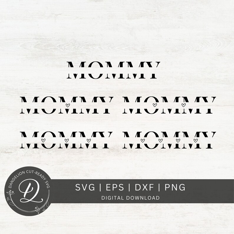 Mom SVG, Mother's Day Gift SVG, Mommy Split Name Frame Svg, Mom Cut ...
