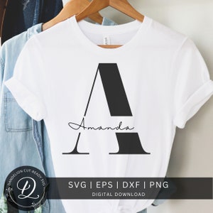 Alphabet Monogram SVG, PNG, Cut Ready A to Z Monogram Custom Names, Cut ...