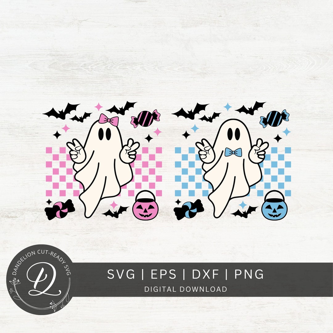 Retro Ghost SVG, Cute Halloween Cut File (digital Download) - Etsy