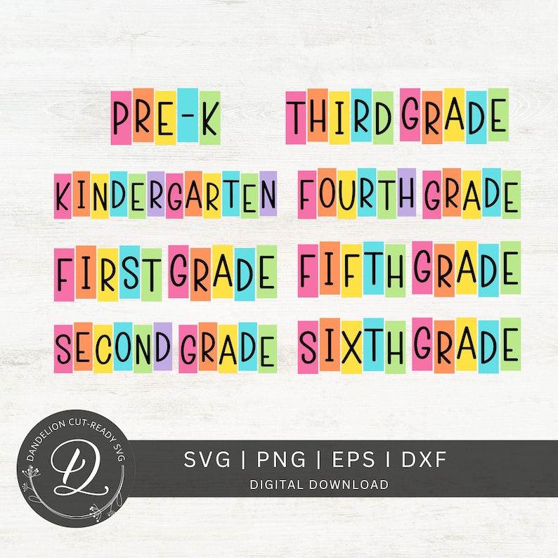 Back to School SVG Bundle, Custom Teacher SVG, Grade Level Svg, School ...
