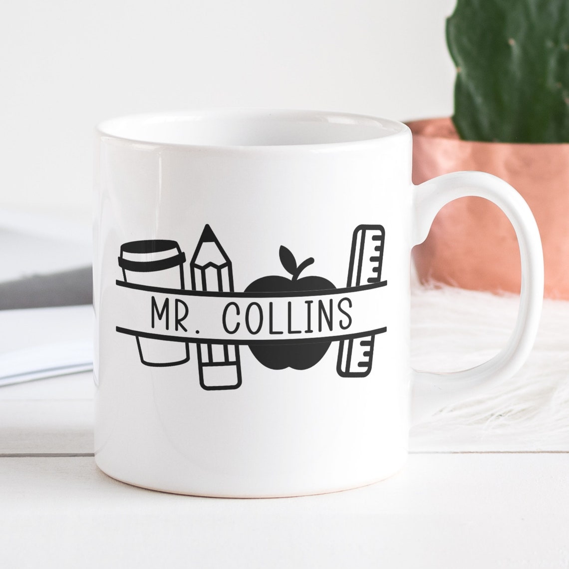 Teacher Split Name SVG, Customteacher SVG, Teacher Appreciation Svg ...