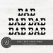 Dad Split Name Frame Svg, Dad Svg Cut File, Dad Monogram SVG, Father's ...