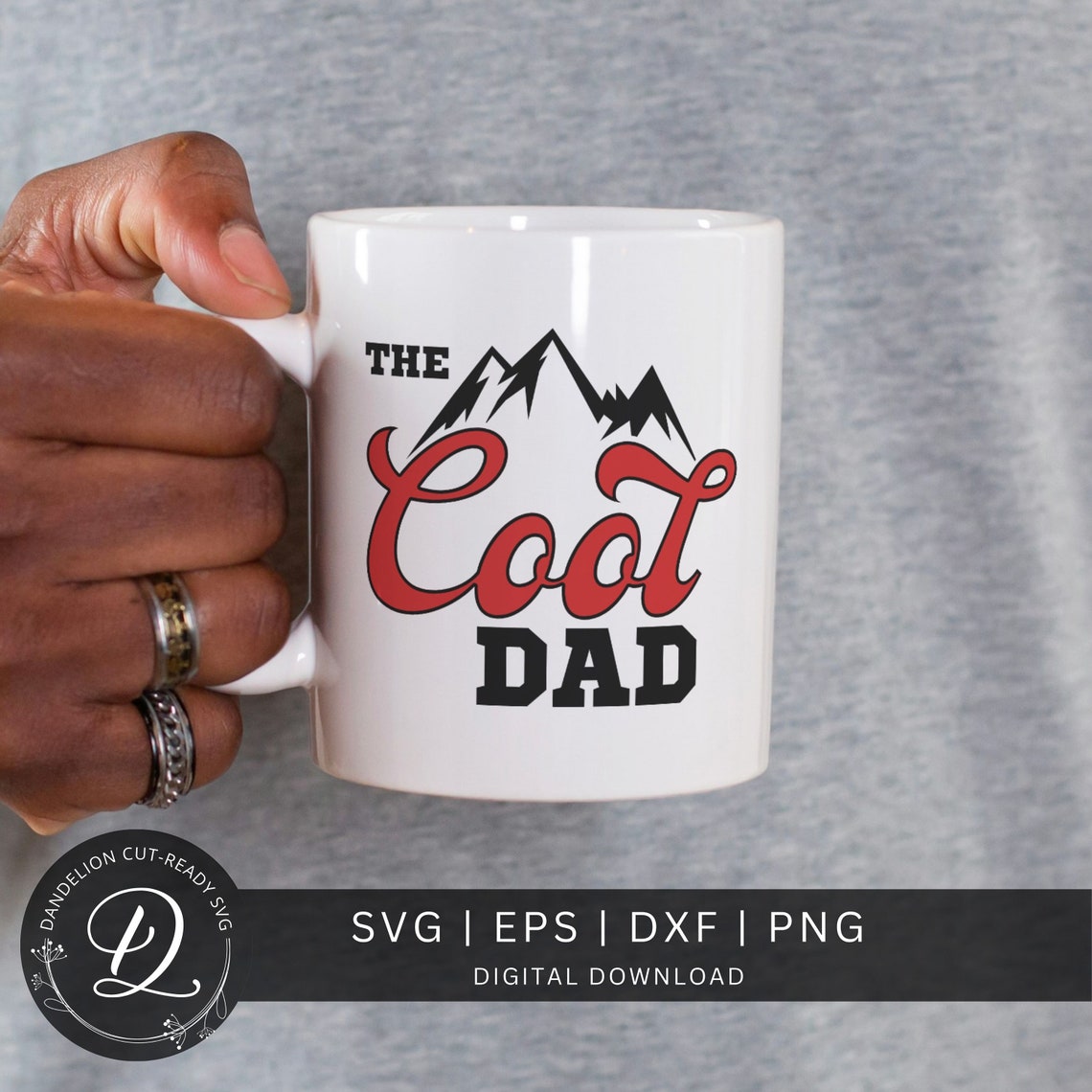 The Cool Dad SVG, Father's Day Gift SVG, Dad Cut File, Dad Shirt Svg ...