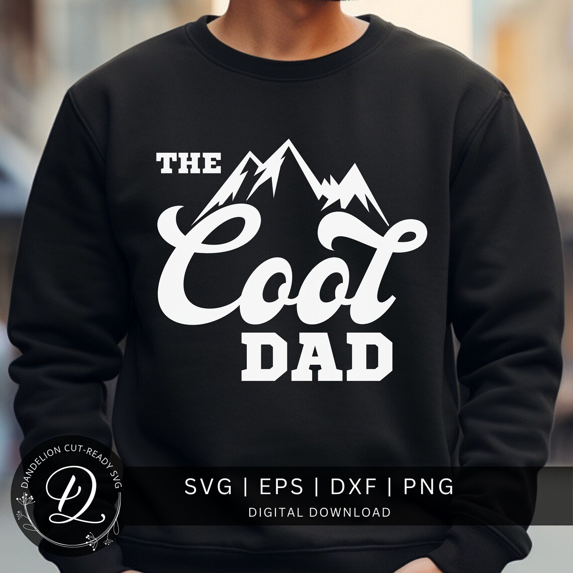 The Cool Dad SVG, Father's Day Gift SVG, Dad Cut File, Dad Shirt Svg ...