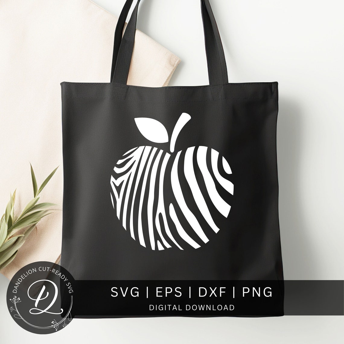 Zebra Apple SVG, Teacher SVG, Cut File for Cricut, Teacher Appreciation ...