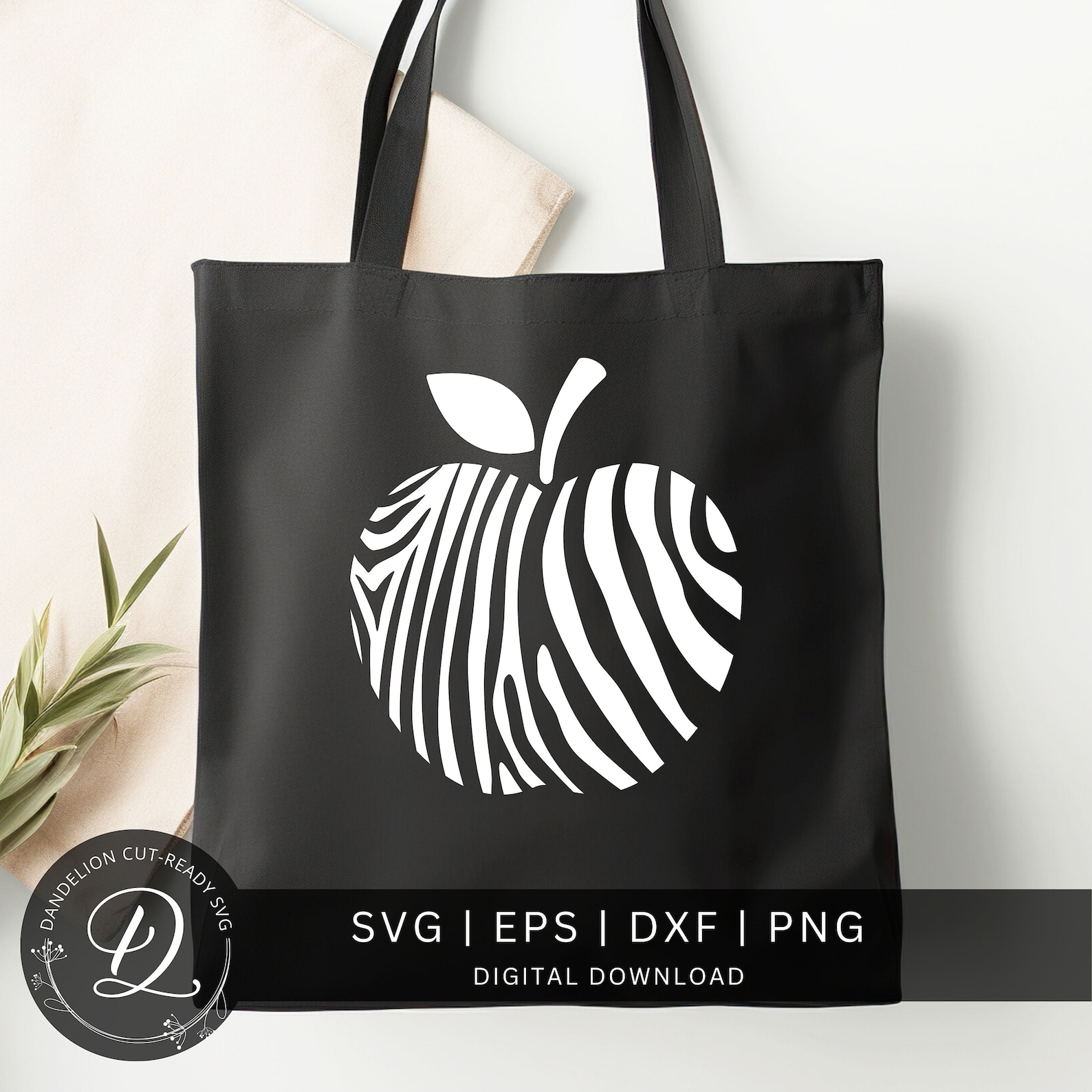 Zebra Apple SVG, Teacher SVG, Cut File for Cricut, Teacher Appreciation ...