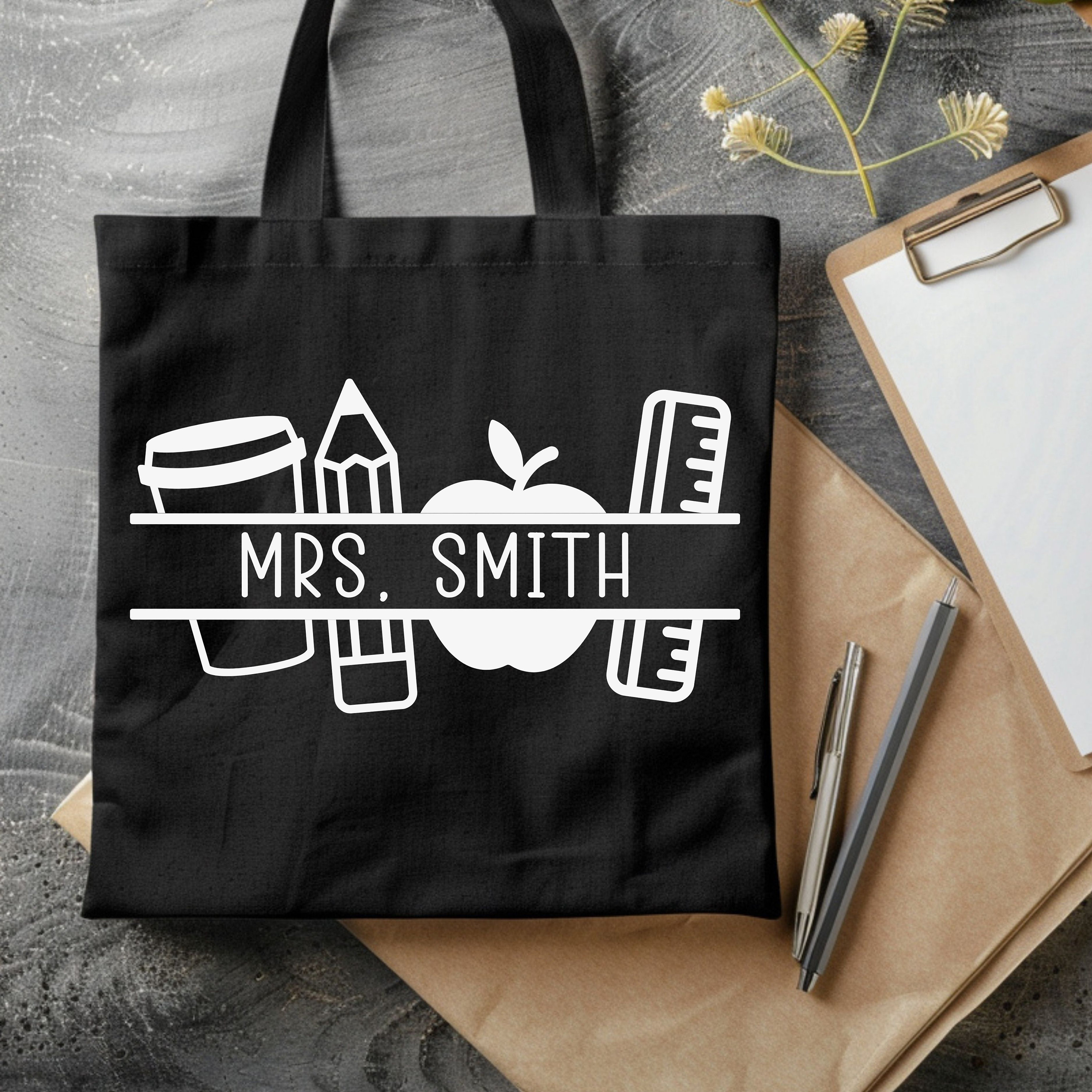 Teacher Split Name SVG, Customteacher SVG, Teacher Appreciation Svg ...