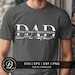 Dad SVG, Father's Day Gift SVG, Dad Split Name Frame Svg, Dad Cut File ...