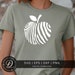 Zebra Apple Teacher SVG, Back to School Cricut Cut File (digital ...