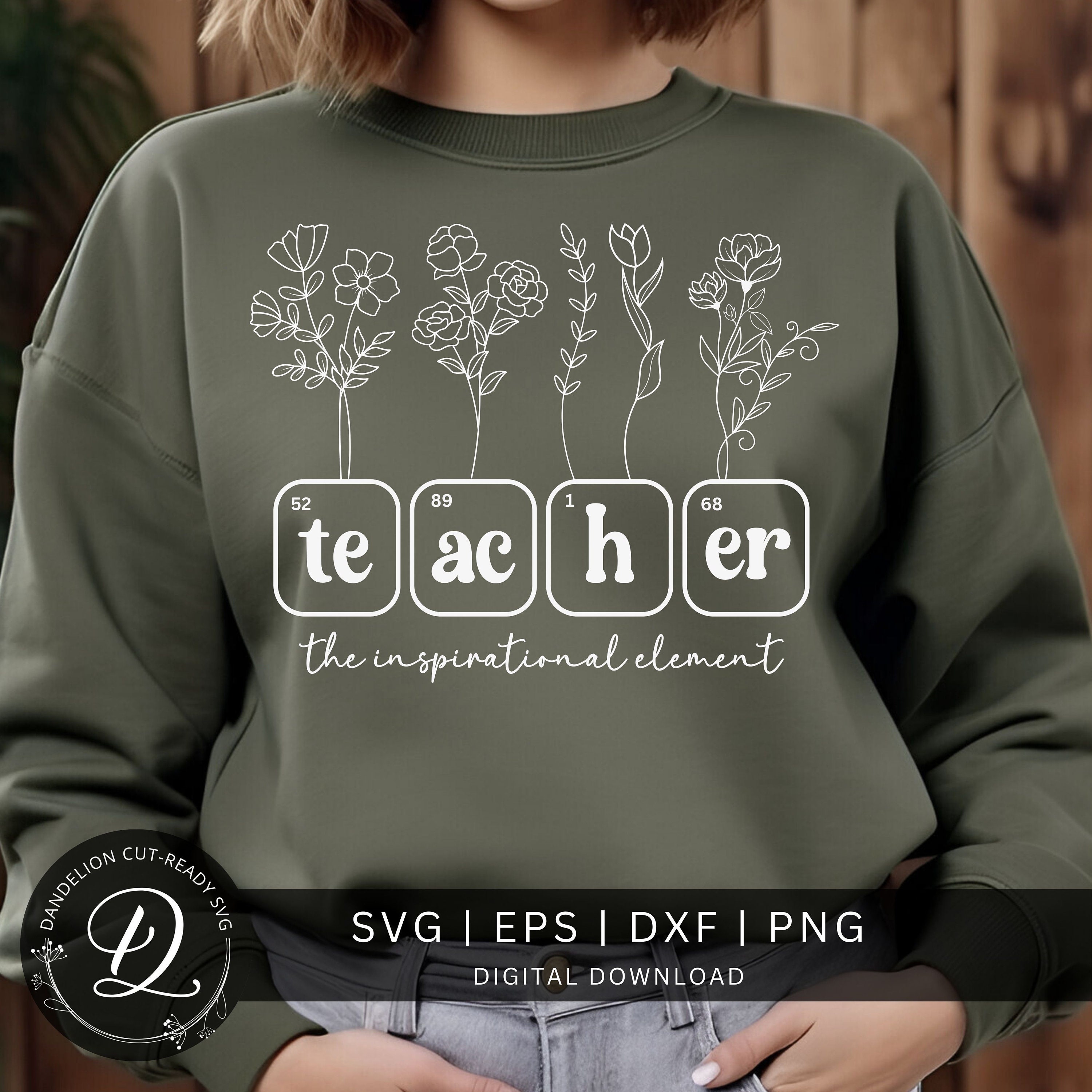 Periodic Teacher SVG File, Teacher Inspirational Element Svg, Teacher ...