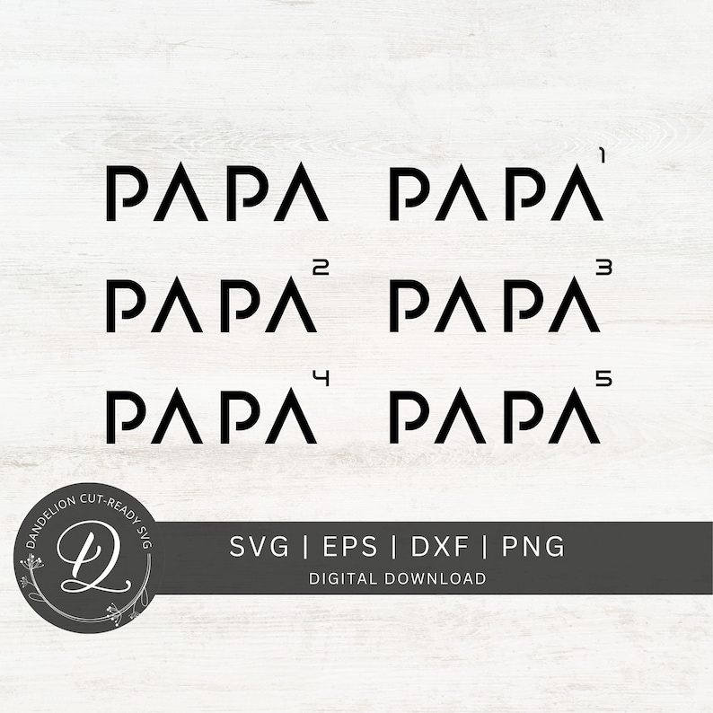 Papa SVG Bundle, Father's Day SVG, Papa Svg Cut File, Papa Shirt Svg ...